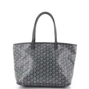 Goyard Artois Tote Coated Canvas Pm - Grey