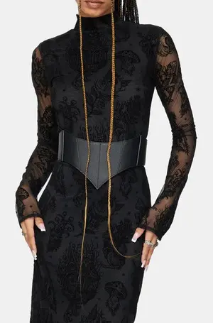 DISTURBIA Hexborn Baba Yaga High Neck Maxi Dress