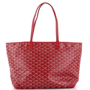 Goyard Artois Tote Coated Canvas Mm - Red
