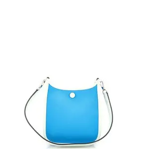 Hermès Neo Evelyne Bag Toile And Leather Tpm - Blue