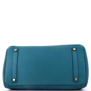 Hermès Birkin Handbag Clemence With Gold Hardware 35