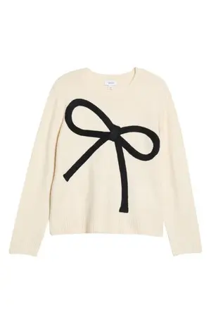 CECE DUPRAZ Contrast Bow Sweater
