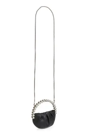 L’ALINGI L'alingi Micro Leather Eternity Clutch With Crystal Embellishments