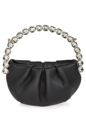 L’ALINGI L'alingi Micro Leather Eternity Clutch With Crystal Embellishments