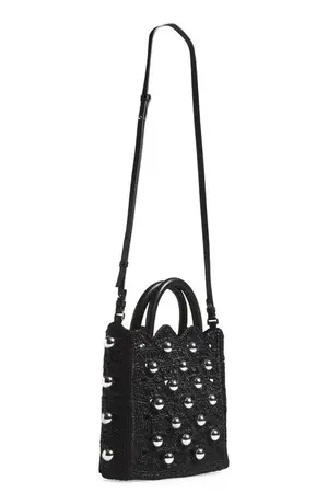 Rabanne Small Raffia Tote Bag