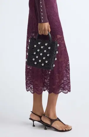 Rabanne Small Raffia Tote Bag