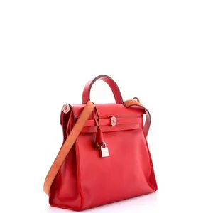 Hermès Herbag Zip Berline Vache Canvas And Leather 31