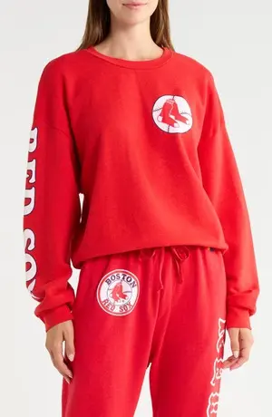 Aviator Nation Graphic Crewneck Sweatshirt - Red