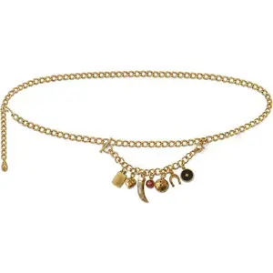 Veronica Beard Western Charms Chain Belt - Odb