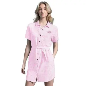 MARGARITAVILLE Miami Dolphins Palm Linen Dress