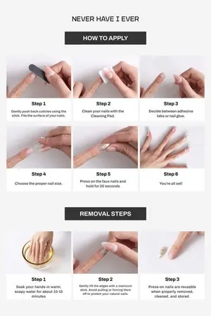 NEVER HAVE I EVER SHOP Katseye Animal Coffin Press On Nails - Brown