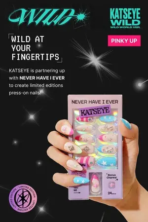 NEVER HAVE I EVER SHOP Katseye Y Up Almond Press On Nails