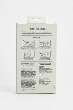 NEVER HAVE I EVER SHOP Classic Diamond Diy Tooth Gem Kit