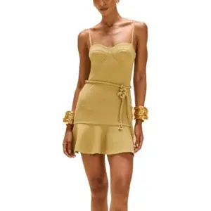 PatBO Jade Knit Mini Dress - Green