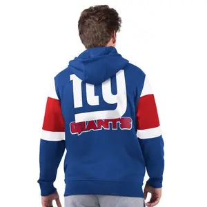 STARTER New York Giants Extreme Vintage Logo Full-zip Hoodie - Royal