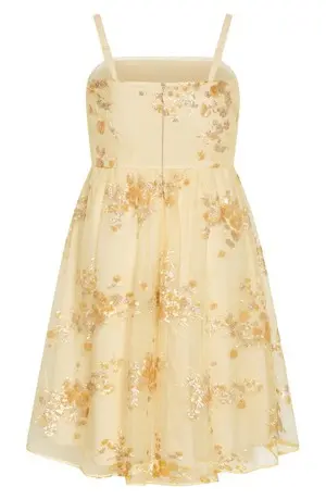 City Chic Addison Embroidered Tulle Dress
