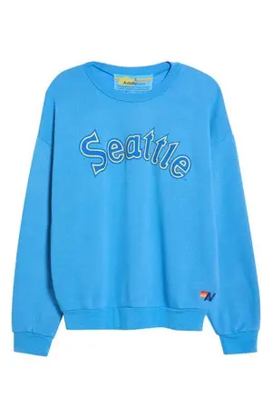 Aviator Nation Seattle Graphic Sweatshirt - Cobalt