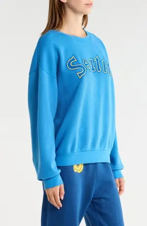 Aviator Nation Seattle Graphic Crewneck Sweatshirt