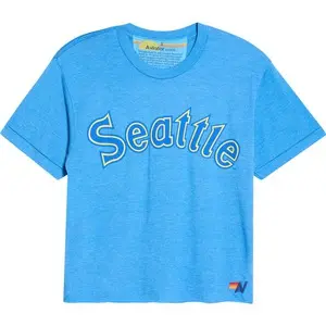 Aviator Nation Seattle Mariners Graphic Tee - Cobalt