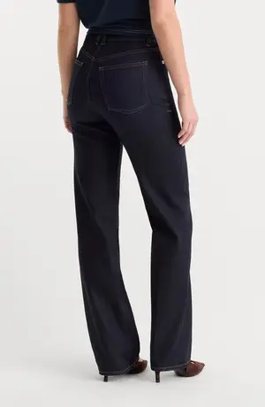 Good American Good True High Waist Straight Leg Jeans