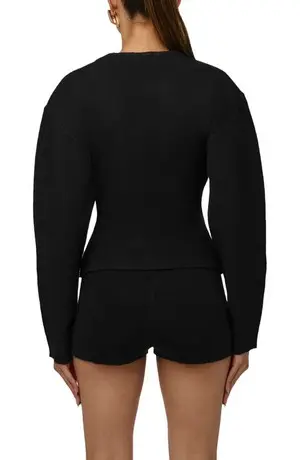 Naked Wardrobe V-neck Cardigan - Black