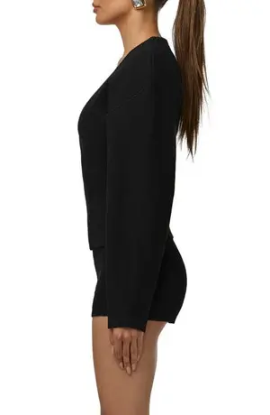 Naked Wardrobe V-neck Cardigan - Black