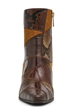 Anne Klein Cosia Pointed Toe Faux Leather Bootie