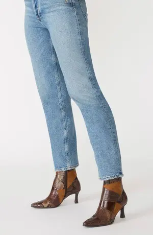 Anne Klein Patchwork Faux Leather Booties