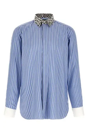 TOM FORD Animal Print Collar Shirt