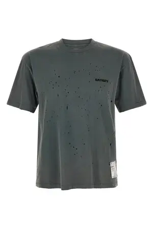 Satisfy T-shirt With Openwork Details - Gray