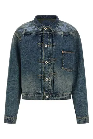 Kenzo Floral Embroidered Denim Jacket