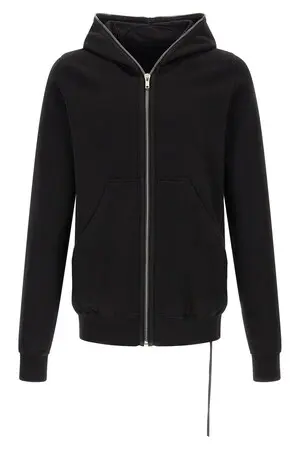 Rick Owens Full Zip Gimp Hoodie With Ribbon Detail
