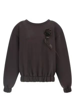 Giuseppe Di Morabito Crewneck Sweatshirt With Removable Flower Application