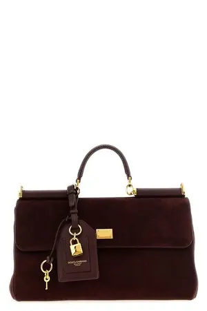 Dolce & Gabbana Medium Suede 'my Sicily' Handbag