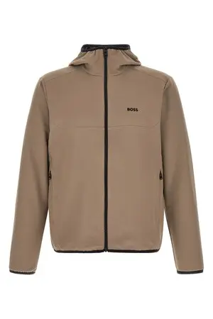 Hugo Boss Litewear' Hooded Jacket - Beige