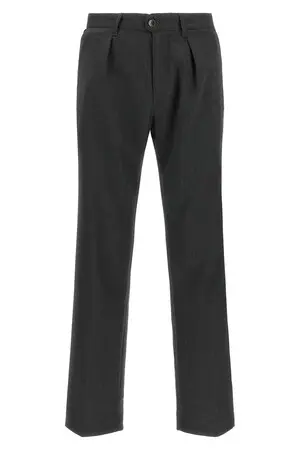 Incotex Pants With Straps At The Waist - Gray