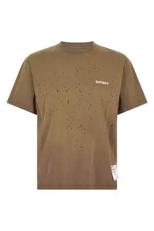 Satisfy Openwork T-shirt - Brown