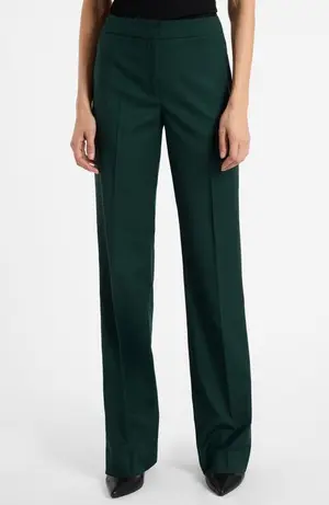 Santorelli Brenda Wide Leg Pant In Soft Stretch Twill