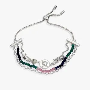 ALEX AND ANI American Girl® Addy 3 Row Bolo Bracelet