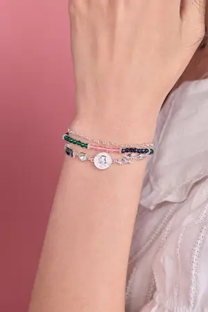 ALEX AND ANI American Girl® Addy 3 Row Bolo Bracelet