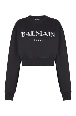 Balmain Printed Crew-neck Sweatshirt