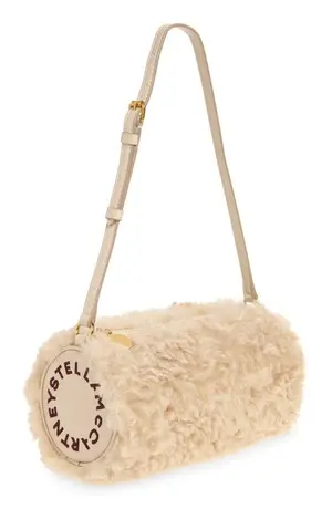 Stella McCartney Logo Faux Fur Bracelet Pouch