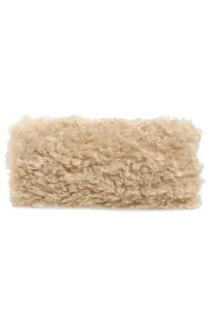 Stella McCartney Logo Faux Fur Bracelet Pouch