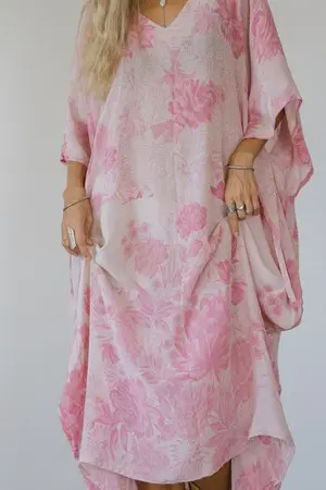 SUN CHILD Long Caftan Juniper