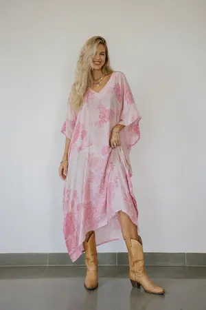 SUN CHILD Long Caftan Juniper