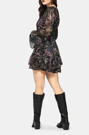 DISTURBIA Elide Orchid Mini Dress