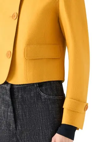 Akris Wool Blend Boxy Jacket