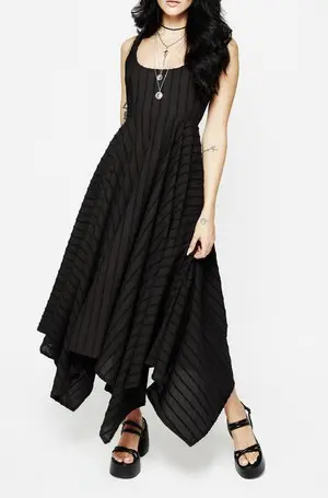DISTURBIA Blythe Handkerchief Hem Maxi Dress