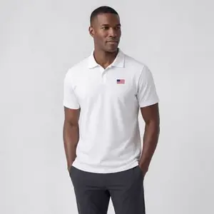 JACK ARCHER Usa Flag Clubhouse Pique Polo