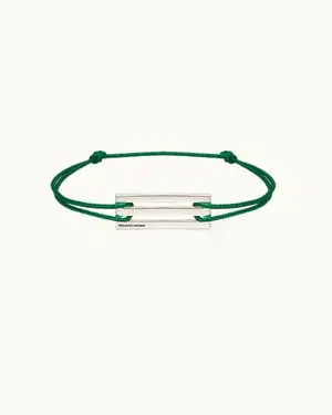 Orlebar Brown Nato Sterling-silver Bracelet - Green